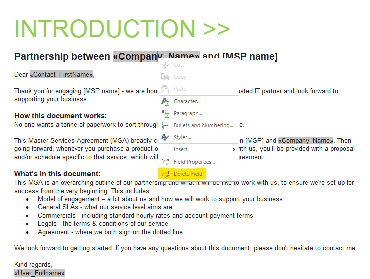 How to Delete Prompts in the ZenContract Editor – ZenContract