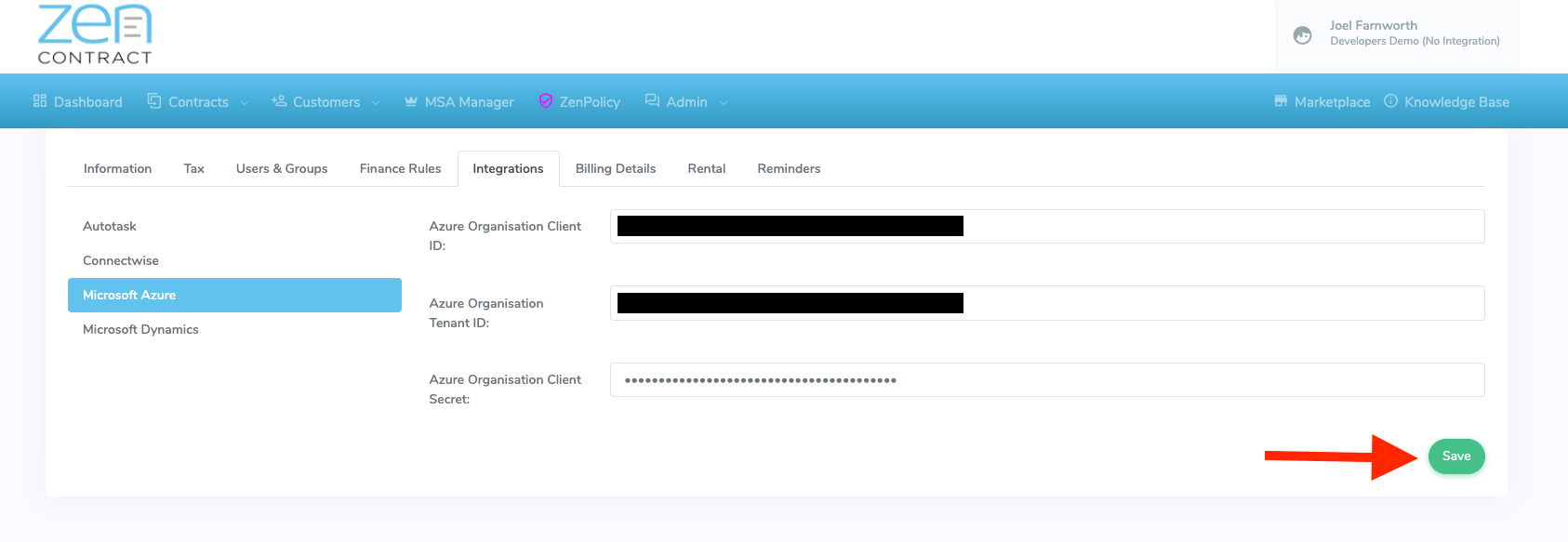 Set Up Microsoft Outlook and SharePoint (Step 1: Create Azure Application) – ZenContract